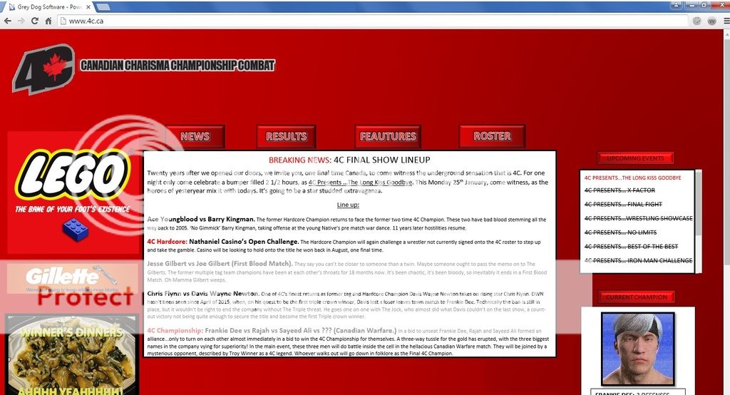 4C Thy Kingdom Come - Total Extreme Wrestling 2016 Dynasties - Grey Dog ...